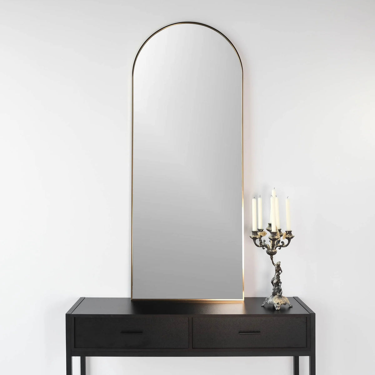 Juliet Gold Arch Mirror 24x60 | Vanity Shop